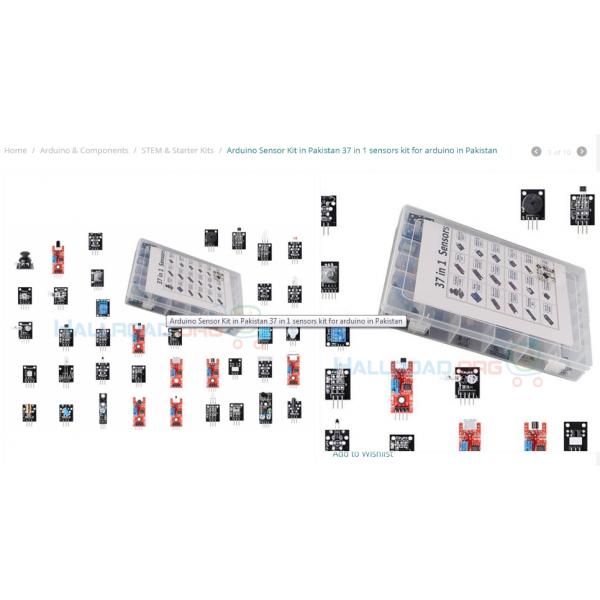 37 Sensor Modules Kit Box Buyon Pk
