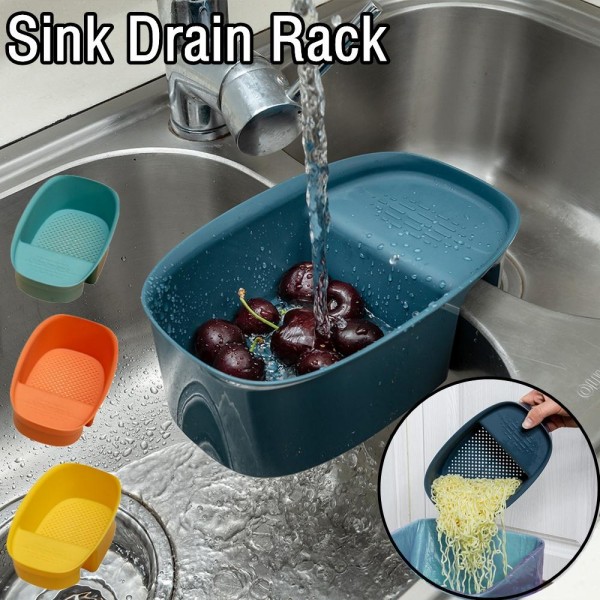 Multifunctional Kitchen Shelf Sink Drain Rack ( Random Colors ) - Buyon.pk