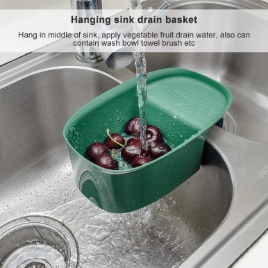 Multifunctional Kitchen Shelf Sink Drain Rack ( Random Colors ) - Buyon.pk