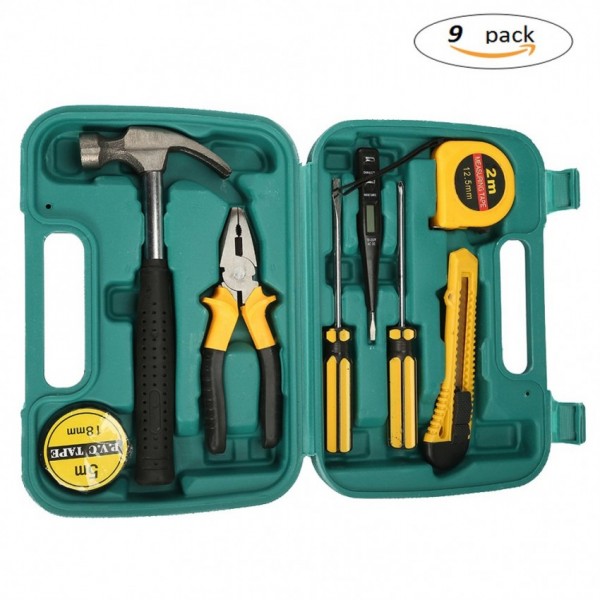 Buy 9Pcs Home Repairing Tool Set Kit Multi-functional online in ...