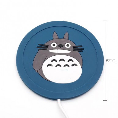 USB Silicone Heating Coaster Cute Cartoon (RANDOM CHARACTER) - Buyon.pk
