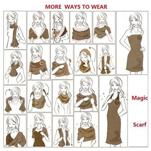 AMAZING SCARF 26 WAYS TO WEAR IT - Buyon.pk