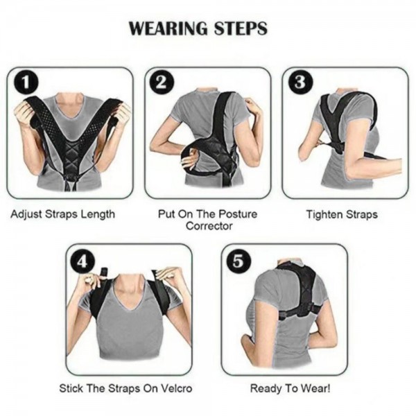 Improve Posture with Back Posture Corrector Belt | Prevent Hunchback ...