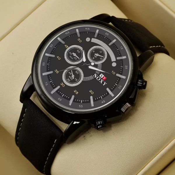 Buy SOXY Leather Watch For Men Military Sports online in Pakistan ...