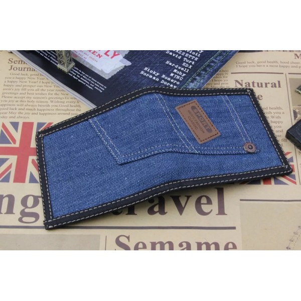Buy Vintage Blue Jeans Canvas Wallets For Men online in Pakistan | Buyon.pk