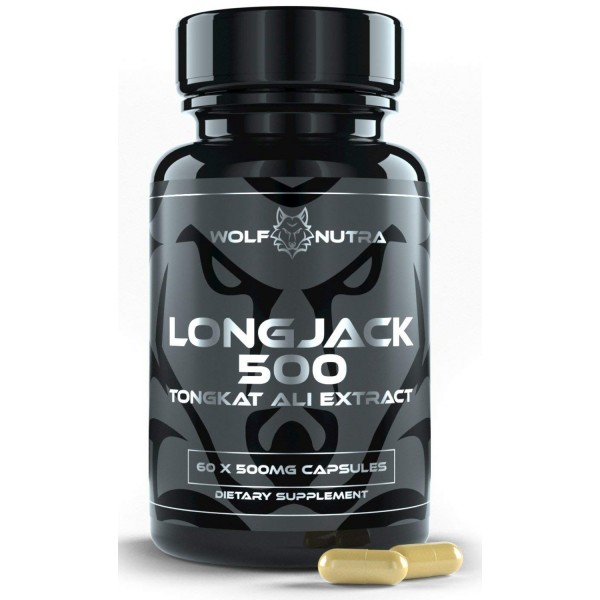 Longjack 500 Tongkat Ali Root Extract 60 Capsules - Buyon.pk