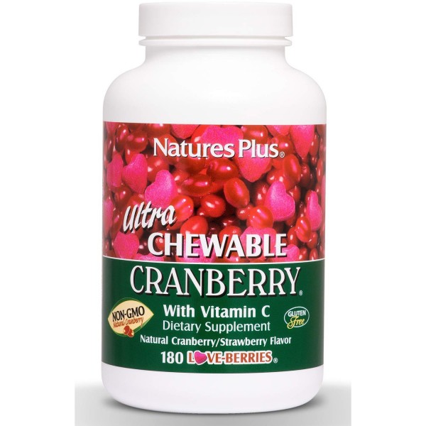 Ultra Chewable Cranberry Vitamin C Love Berries 180 Capsules - Buyon.pk