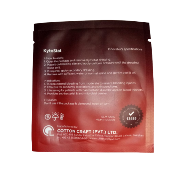 KytoStat - Hemostatic Dressing - Buyon.pk