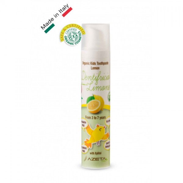 Lemon Flavor Organic Kids Toothpaste (50ml) - Buyon.pk