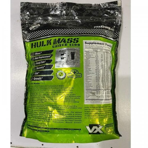 Vita Xtrong Hulk Mass Gainer - 1 kg (Hulk Chocolate) - Buyon.pk