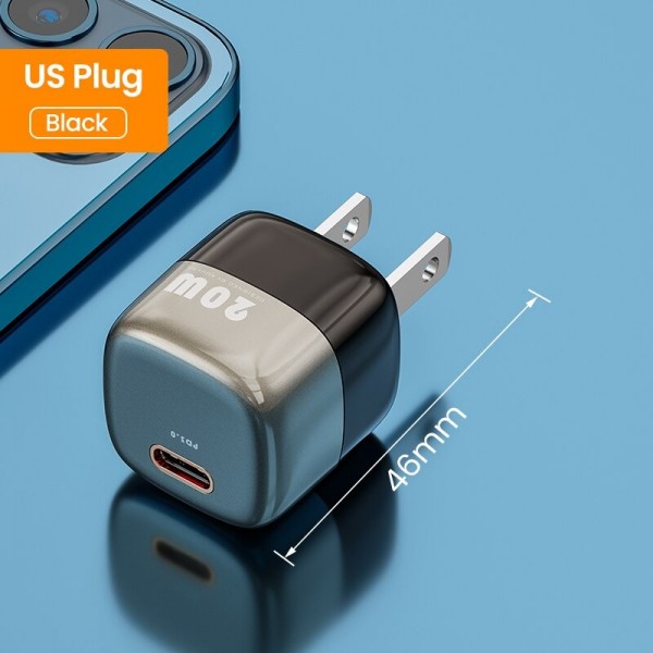 KUULAA 20W Super Si Type C PD Fast Charger US Plug - Buyon.pk