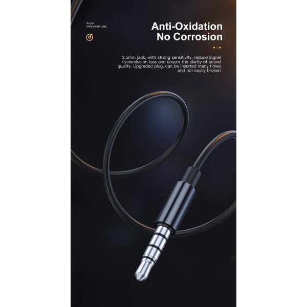 KUULAA Bass Metallic Stereo In-Ear Wire Earphones - Buyon.pk