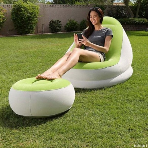 Relaxing Single Air Sofa Chair And Foot Rest - Buyon.pk