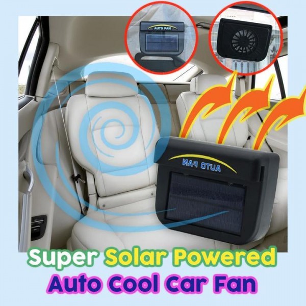 Solar Powered Ventilation Auto Cool Fan - Buyon.pk