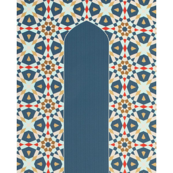 Geometric arch-shaped prayer mat rug - Buyon.pk