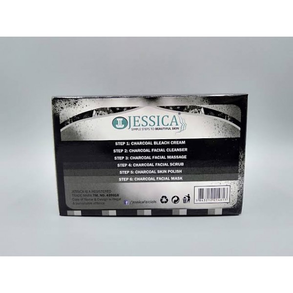 Jessica Charcoal Facial Sachet Kit 6 Step - Buyon.pk