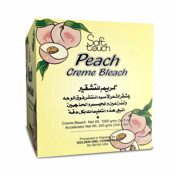 Soft Touch Peech Cream Bleach Parlour Pack 1KG - Buyon.pk