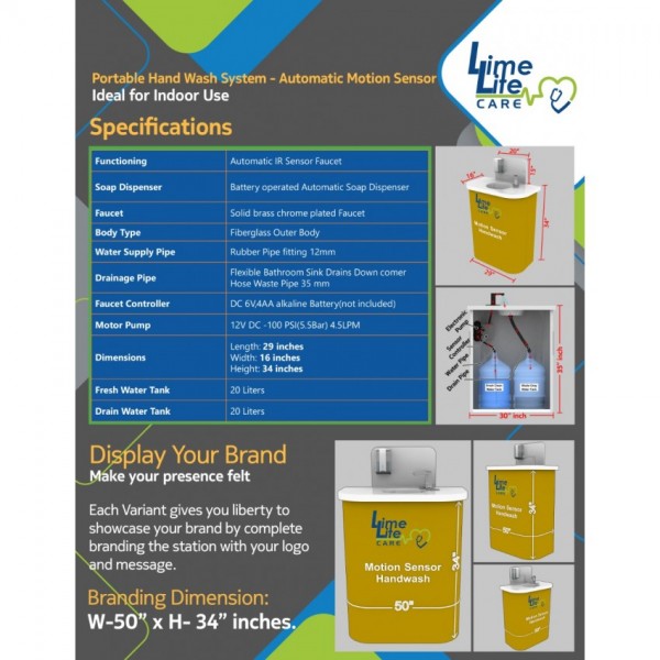 Buy Portable Hand Wash System - Automatic Motion Sensor online in ...