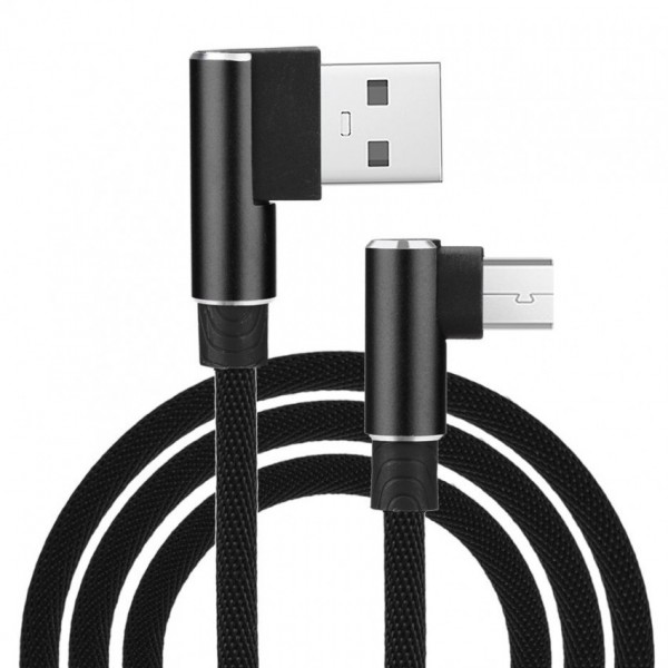 Buy 1 Meter Micro USB 3.0 Fast Charging Data Cable (Braided - L Shape ...