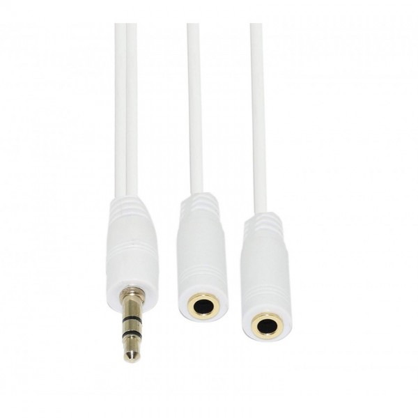 Buy Earphone/Headphone 3.5mm Audio Splitter/Divider - White online in ...