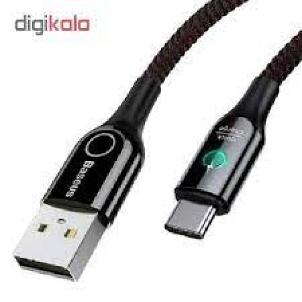USB Data Cable Baseus, (USB type-A, USB type C, 100 cm, with indicator ...