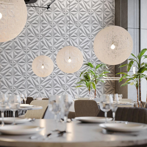 3D Diamond cuts wall panels Pack of (12) With Tape for Interior Wall ...