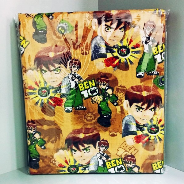 Kids Printed (Ben 10 ) Single Bed Sheet By Rainbow Linen - Buyon.pk