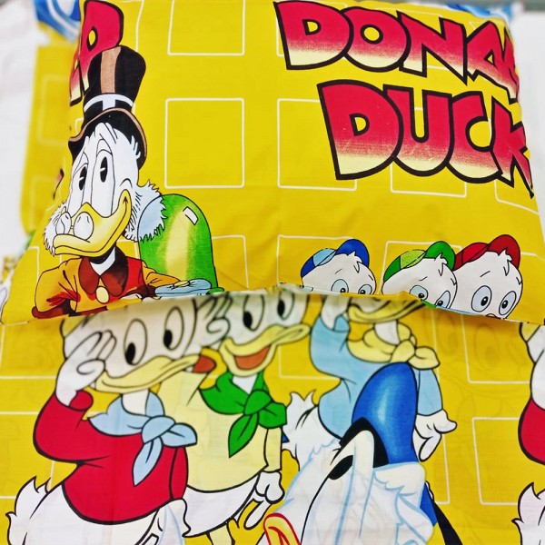 Kids Printed (Donald Duck Yellow) Single Bed Sheet By Rainbow Linen ...