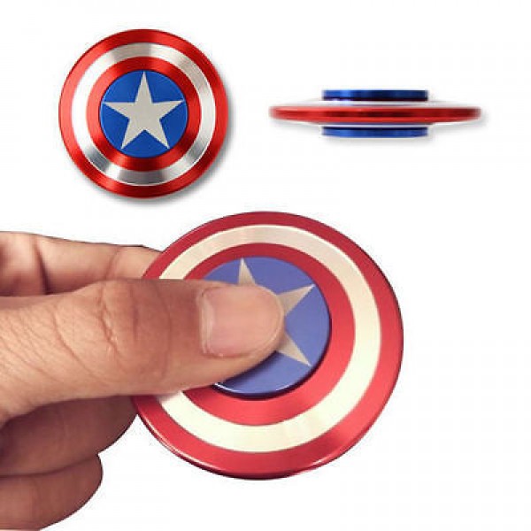 CAPTAIN AMERICA SHIELD STYLE FIDGET SPINNER TOY - Buyon.pk