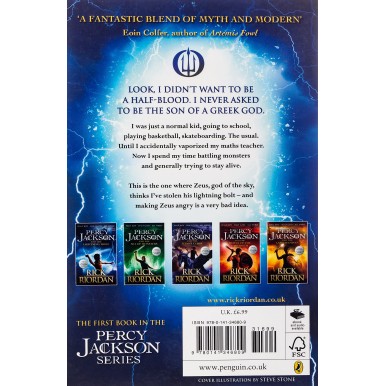 Percy Jackson And The Lightning Thief by Rick Riordan - Buyon.pk