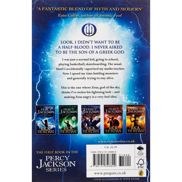Percy Jackson And The Lightning Thief by Rick Riordan - Buyon.pk