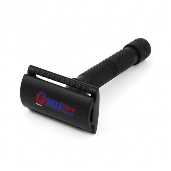 Perfecto Double Edge Long Handled Safety Razor - Black - Buyon.pk