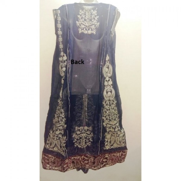 NAVY BLUE 2 PC EMBROIDED CHIFFON DRESS for WOMEN OA-1101 - Buyon.pk