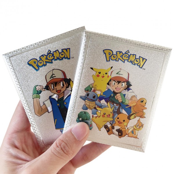 10 Pcs Pokemon Silver Foil Cards Pack Anime Cartoon Pokemon English ...