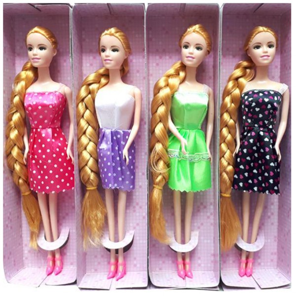 1 Piece of beautiful 11 Inch Long Hairs Doll in Multi Colors send as ...