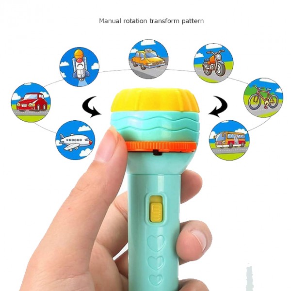 2 in 1 Projctor & Flash Light - Mini Projctor Torch Kids - Flashlight ...