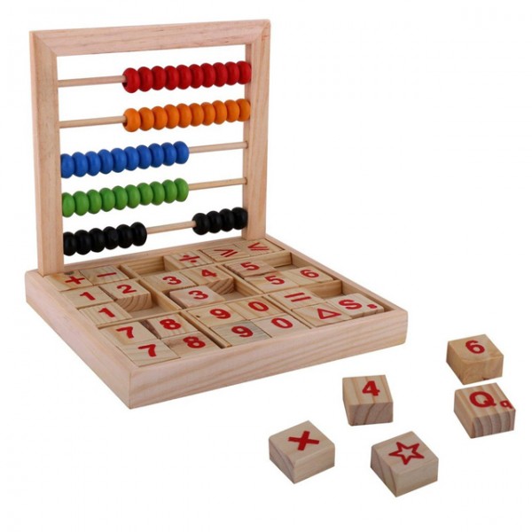 Abacus Study Blocks wooden - For kids - Buyon.pk