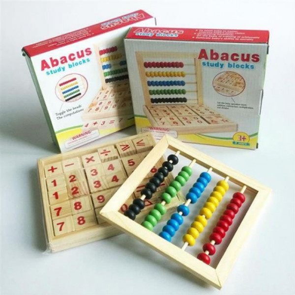 Abacus Study Blocks wooden - For kids - Buyon.pk