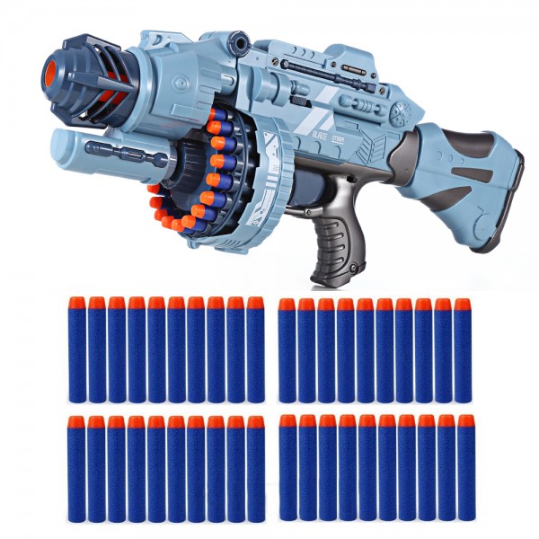 badgeBlaze Storm - Monster Machine Nerf Shooter with 20 Rounds Soft ...