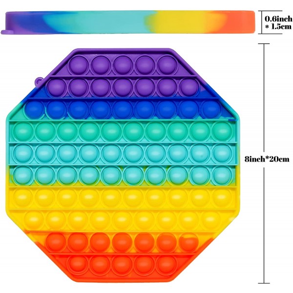 Big Size Push Pop-It Bubble Fidget Pop It Silicone Toy - 20 cm ...