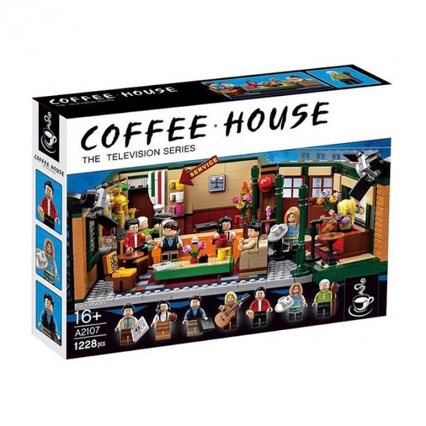 Central Perk Coffee House Building Blocks Set For Kids No.A2107 - 1228 ...