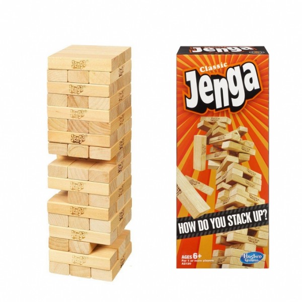 Classic Jenga Wooden Stacking Tower Board Game for Kids & Adults - Buyon.pk