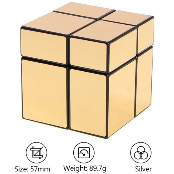 Genius Magic Mirror Rubik's Cube 2x2x2 - Golden - Buyon.pk