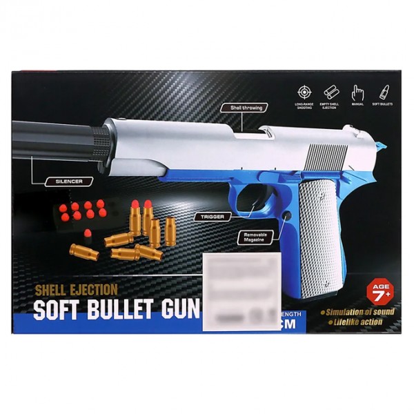 Glock Shell Ejection Nerf Soft Darts Toygun For Kids With 10 Soft Darts ...