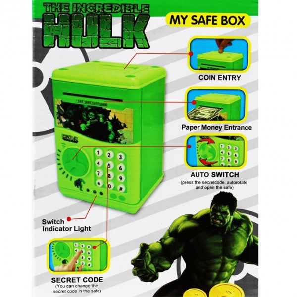 Hulk Money Box With Electronic Lock - Buyon.pk