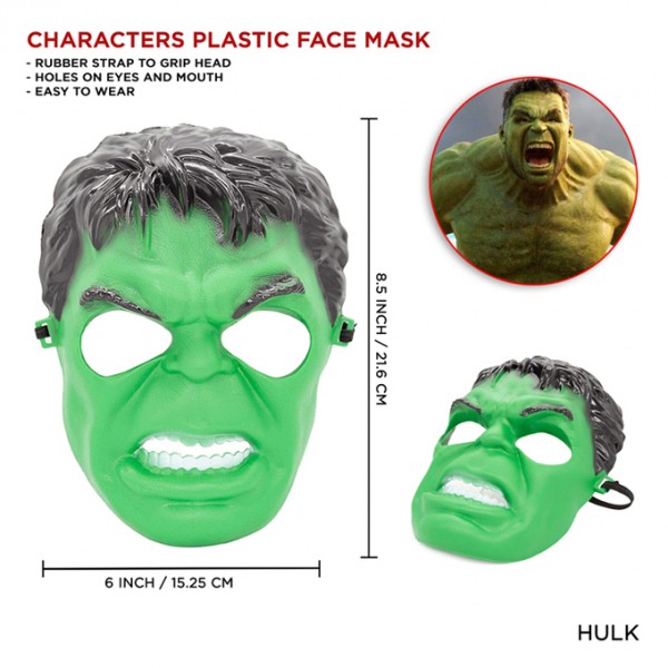 Incredible Hulk Mask - Plastic - Buyon.pk