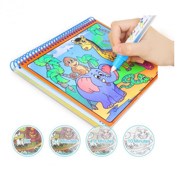 Magical Water Color Painting Book Zoo for Kids Educational Toy and ...