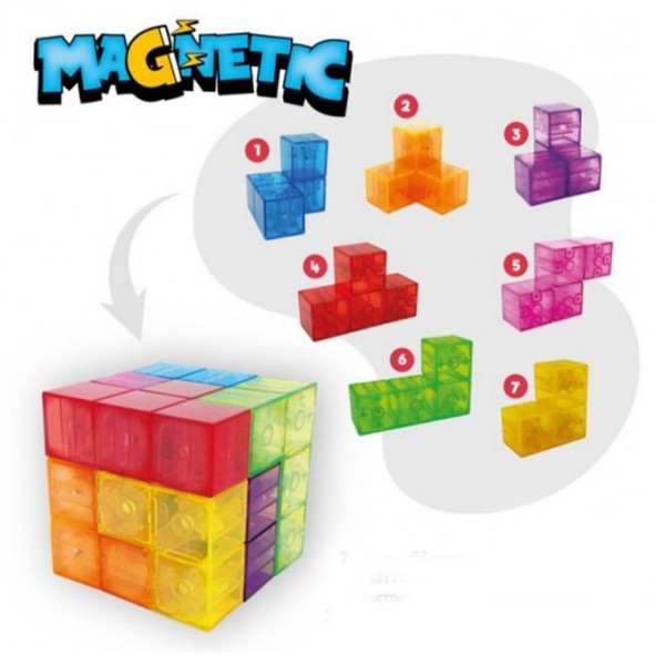 Magic Magnetic Cube Magnetic (108 Pattern ) - Intelligence Gift - Buyon.pk