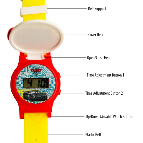 Marvel Avengers Ironman Wrist Watch For Boy - Red - Buyon.pk