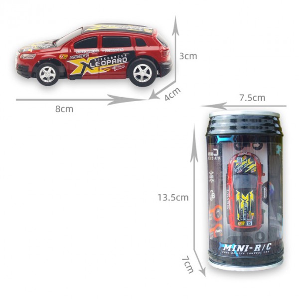 Mini Remote Control Soda Can Car 4 Channel With Front And Back Lights ...